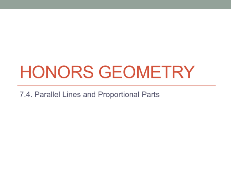 Honors Geometry Honors Geometry