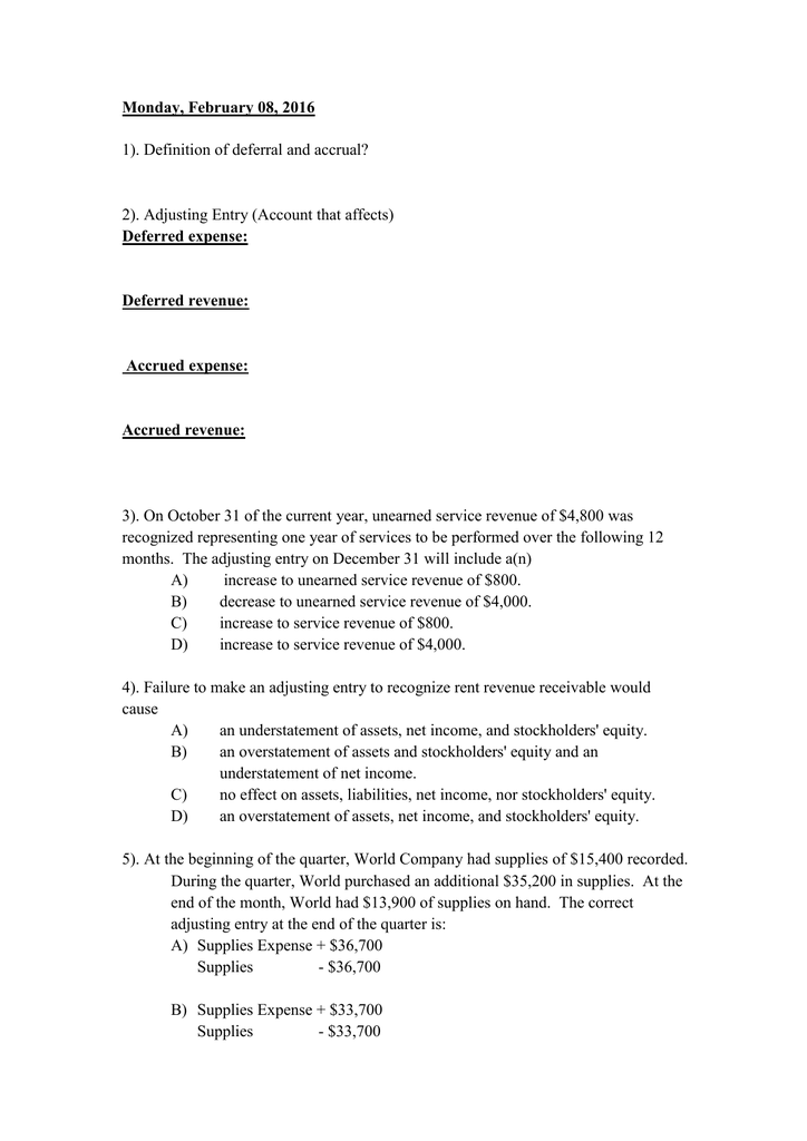 How to Make Adjusting Entries in Accounting Journals ⋆ Accounting Services