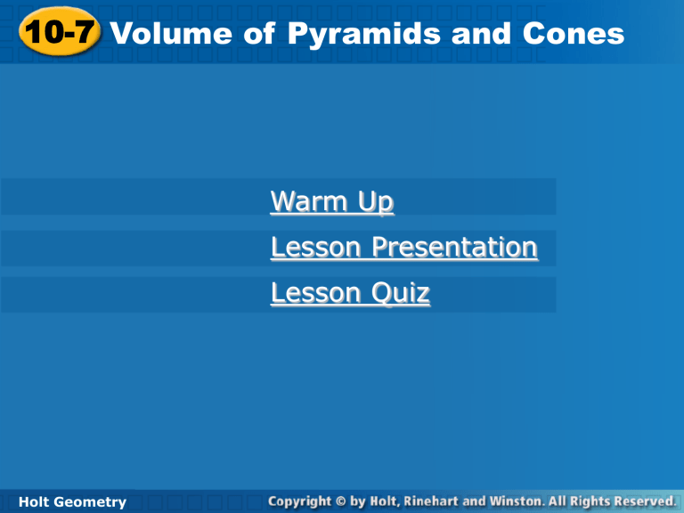 Volume Of A Pyramid Plainfield Schools Volume Of A Pyramid Plainfield Schools