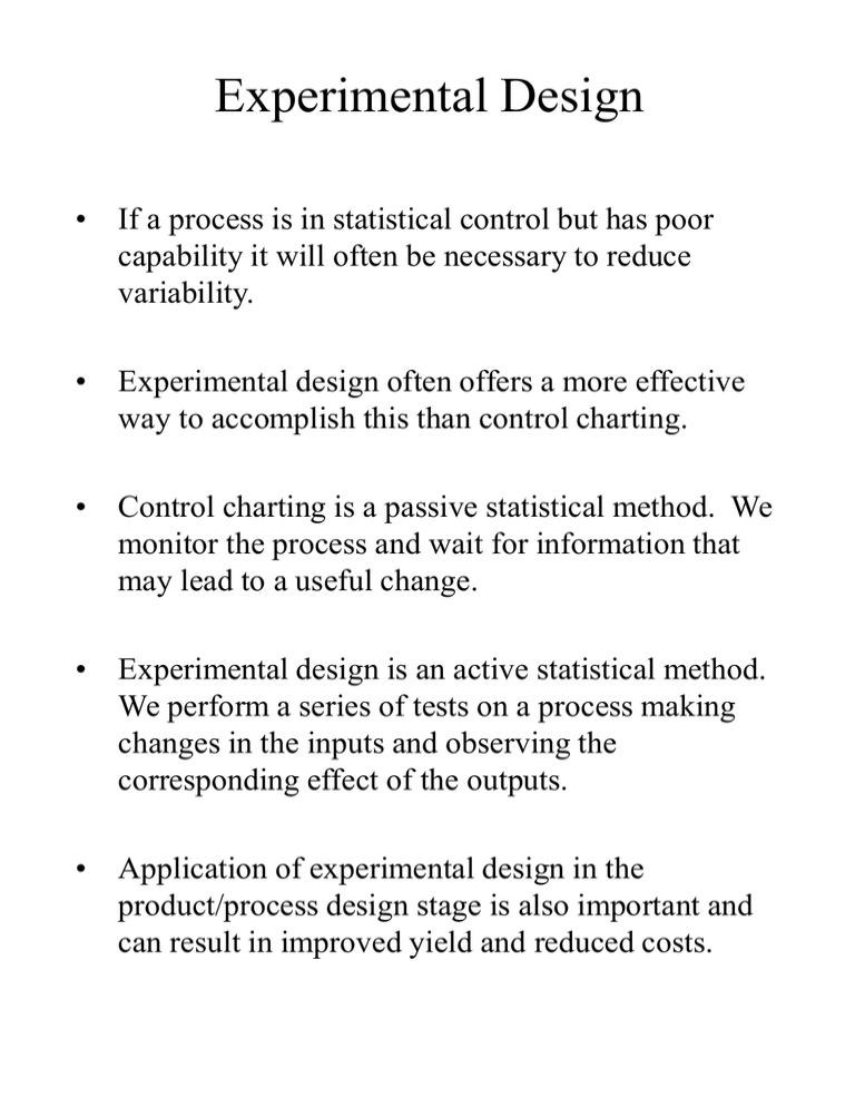 Experimental Design