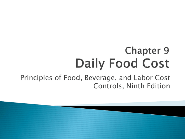 Daily Food Cost