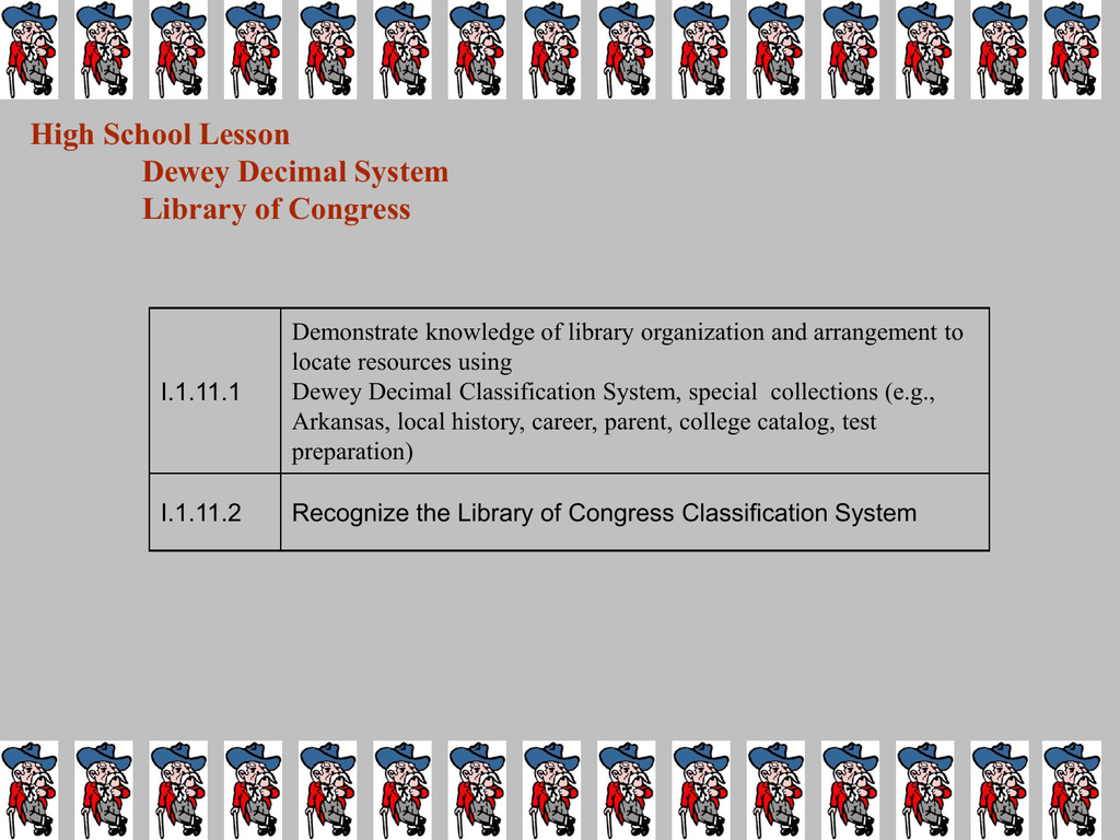  Dewey Decimal Classification Definition Dewey Decimal Classification 