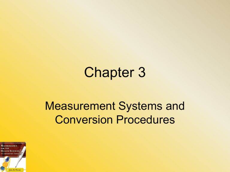 Measurement Systems & Conversions Presentation