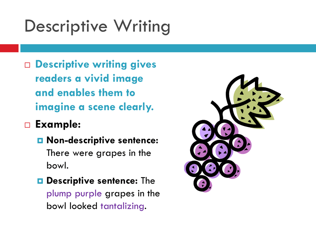 Descriptive Writing