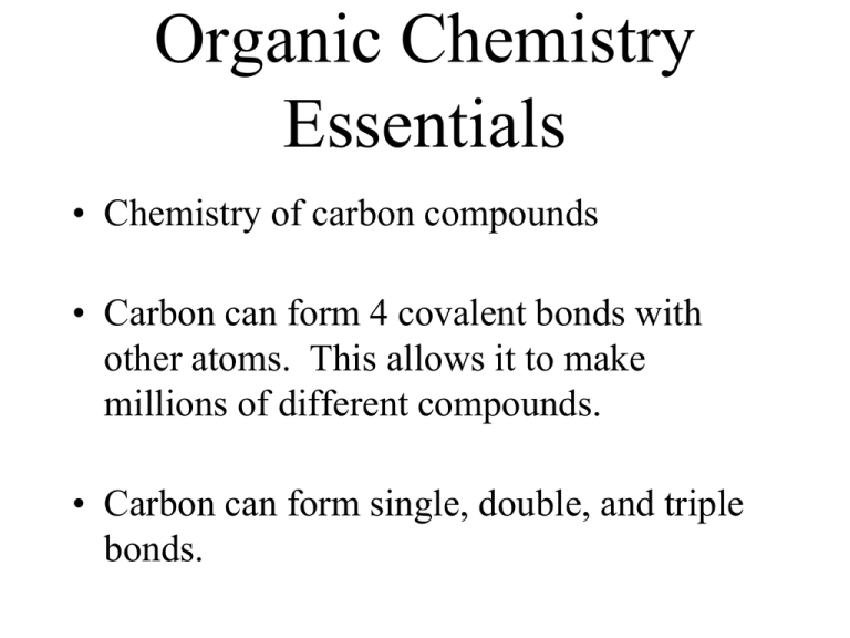 Organic Chem Ppt Notes