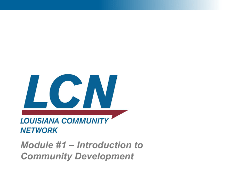 Introduction To Community Development