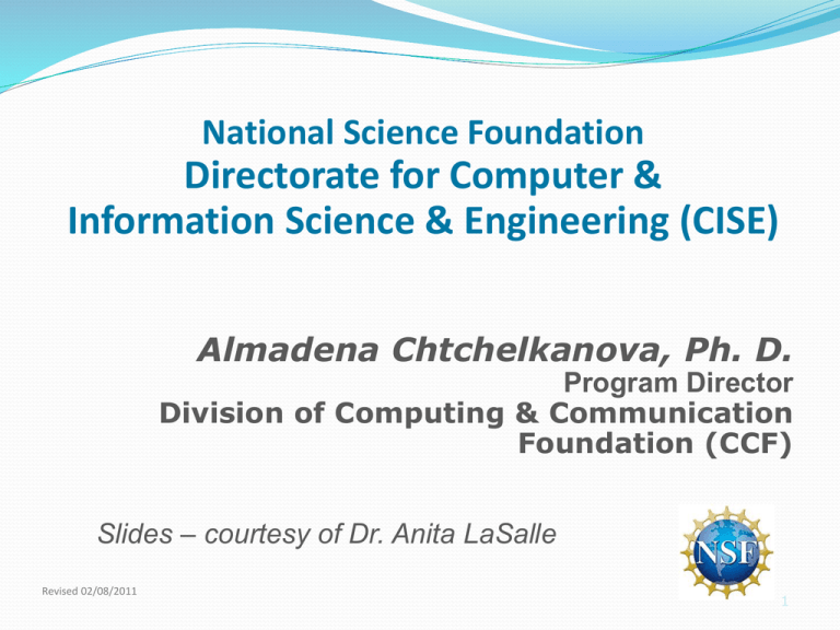 Overview of NSF CISE core programs