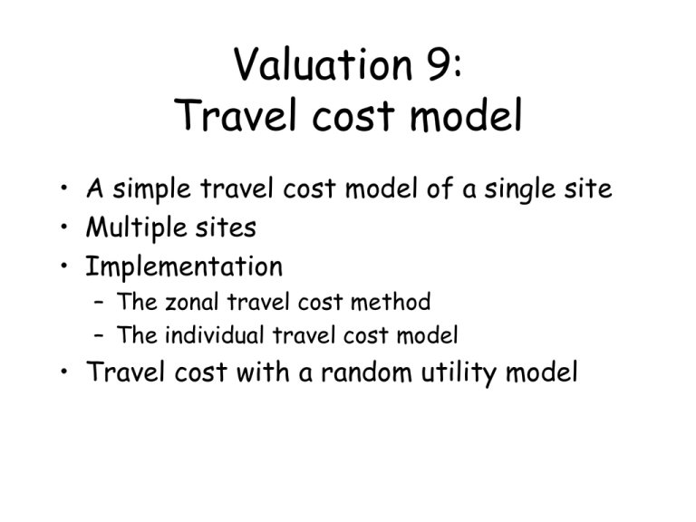 Valuation 2 Environmental Demand Theory