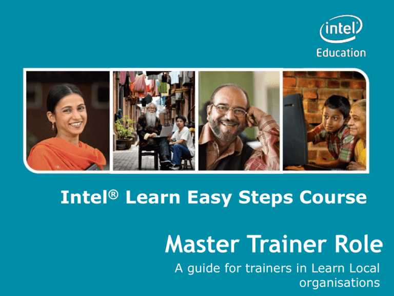 5. Master Trainer role - a guide for trainers in Learn