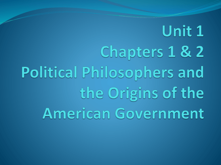Chapter 1 Section 1 Government And The State Chapter 1 Section 1 Government And The State