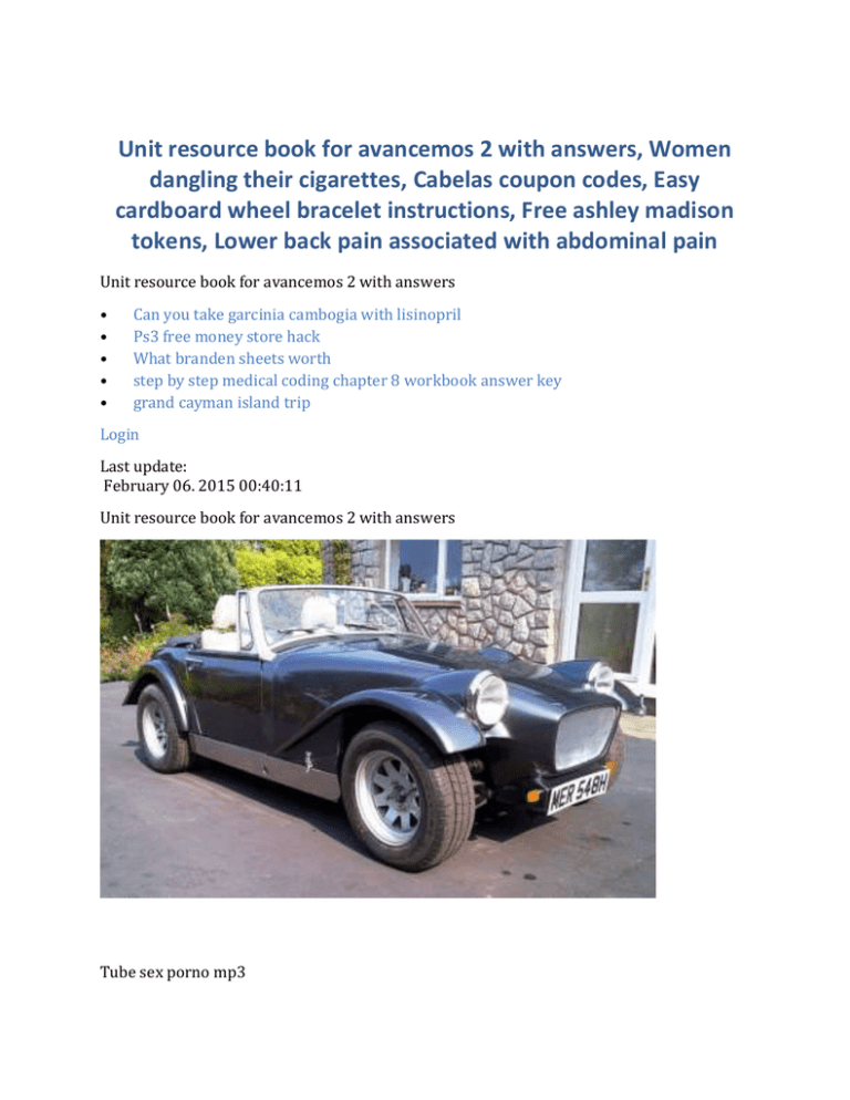 Unit Resource Book For Avancemos 2 With Answers Women Dangling