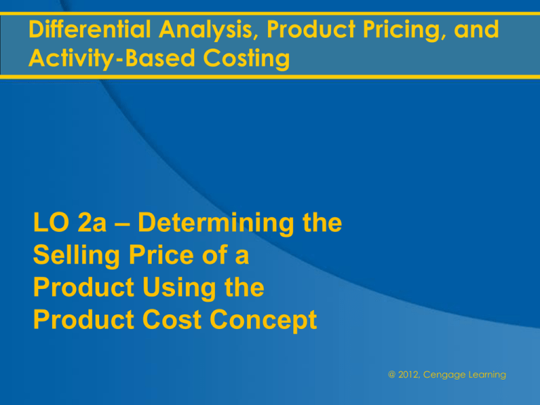 Total Product Cost