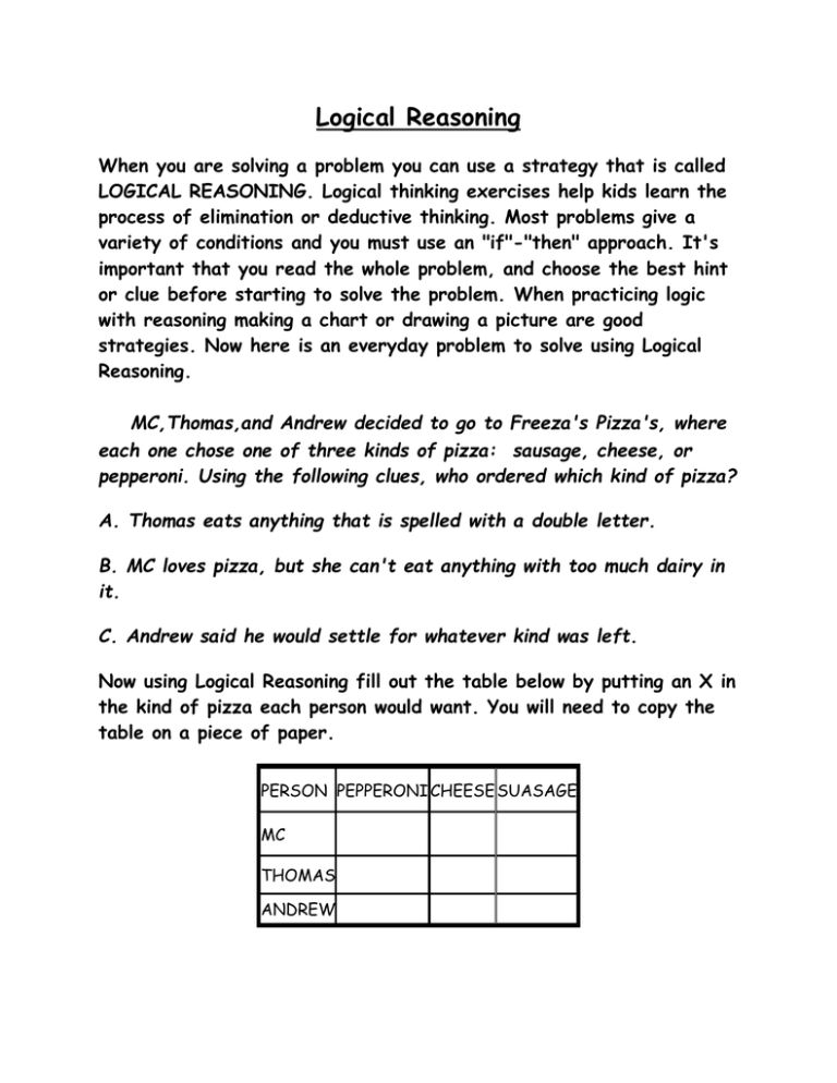 Logical Reasoning