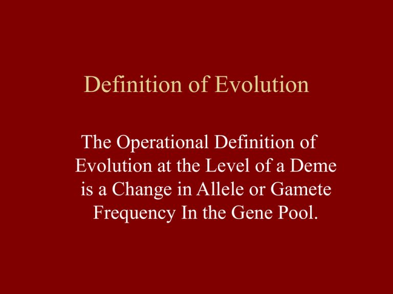 Genetic Drift Genetic Drift