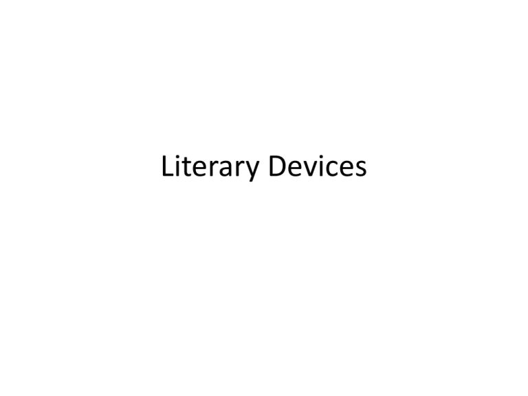 Notes Literary Devices
