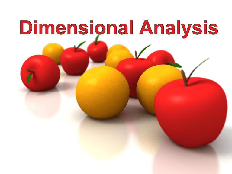 Dimensional Analysis
