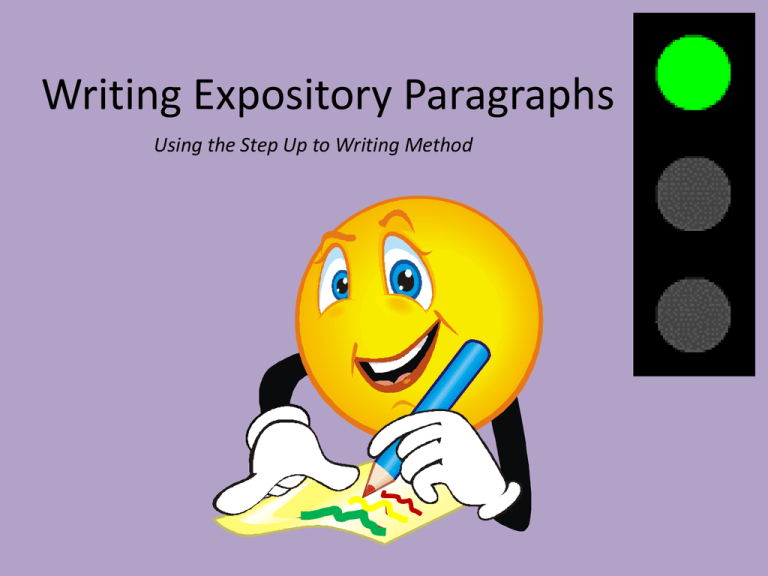 Using The Step Up To Writing Method