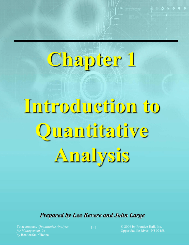 Quantitative Analysis