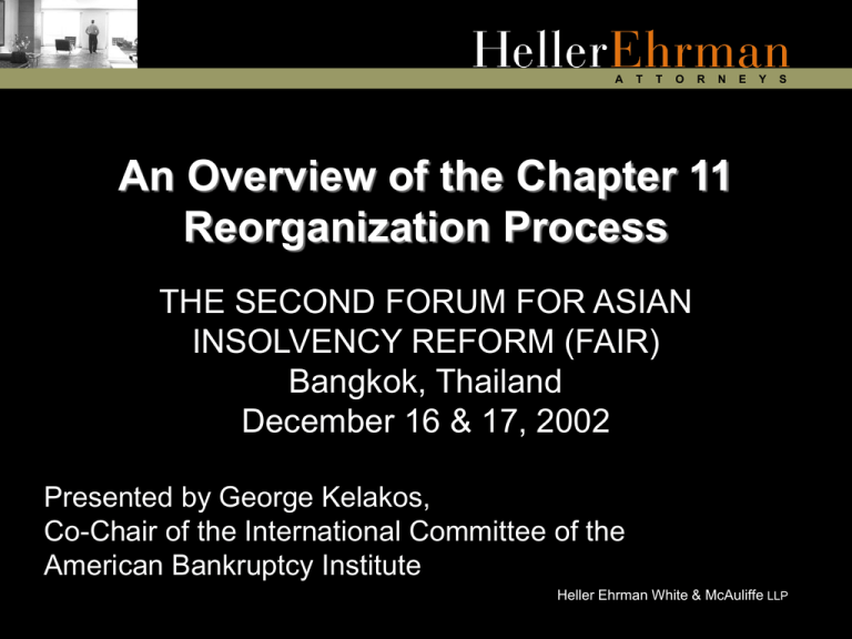 Chapter 1 Reorganization Process Chapter 1 Reorganization Process