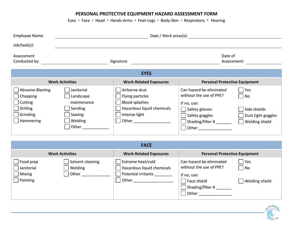 Respiratory Hazard Assessment Form At Dominic Wright Blog