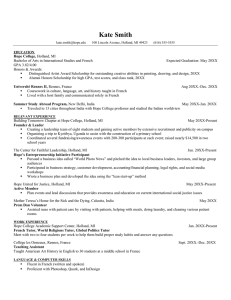 Transfer Student Sample Resume