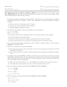Precalculus Review Worksheet for first Chapter 5 test