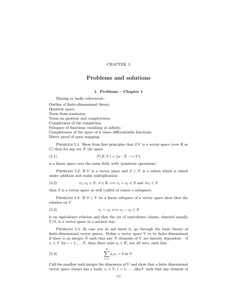 Problems And Solutions