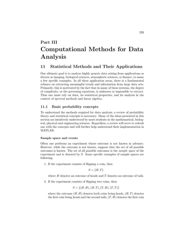 Computational Methods For Data Analysis Part III 11 Computational Methods For Data Analysis Part III 11