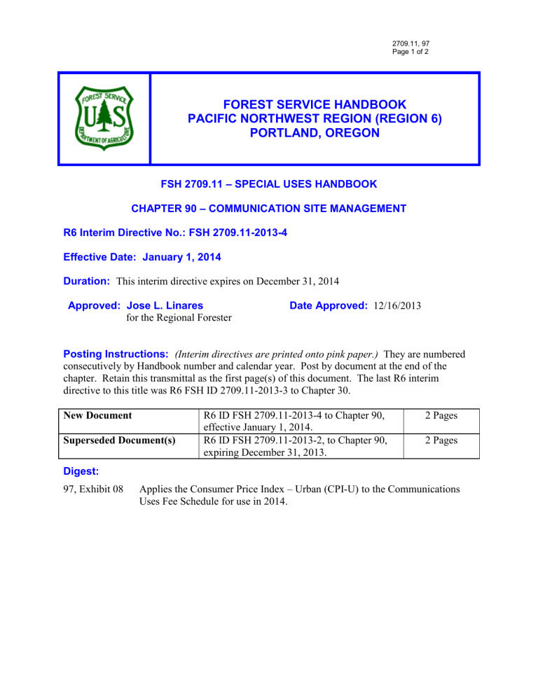 FOREST SERVICE HANDBOOK PACIFIC NORTHWEST REGION (REGION 6) PORTLAND ...