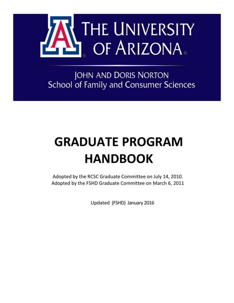 GRADUATE PROGRAM HANDBOOK