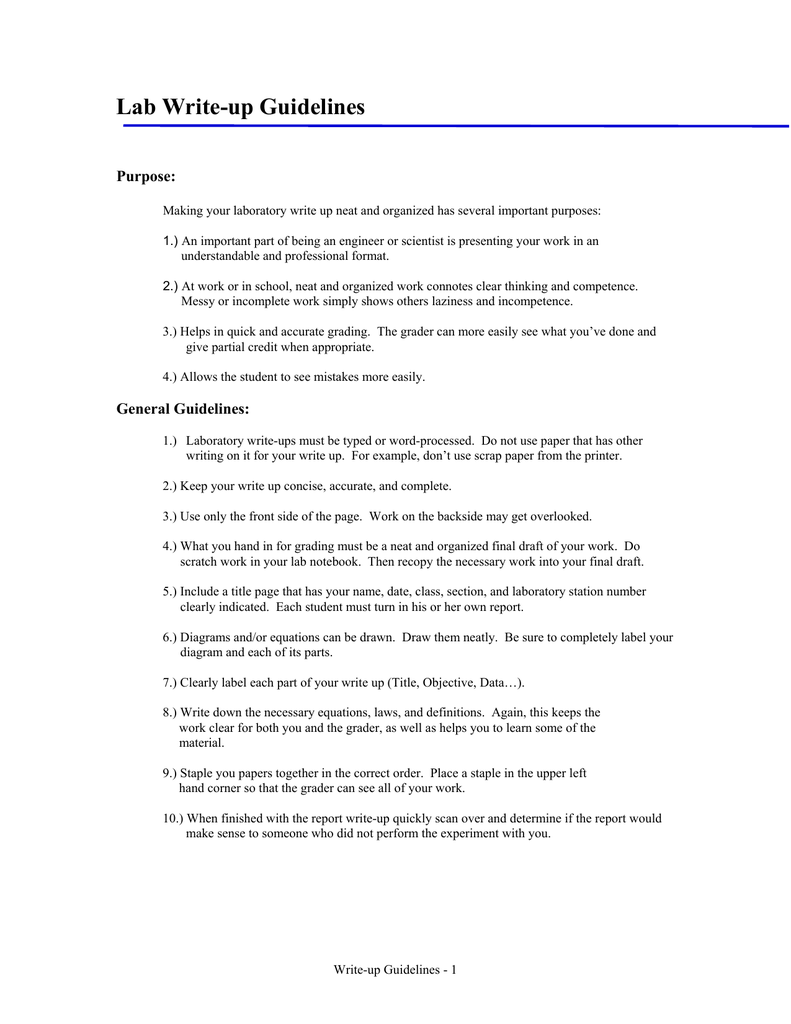 How To Write A Write Up Format Design Talk