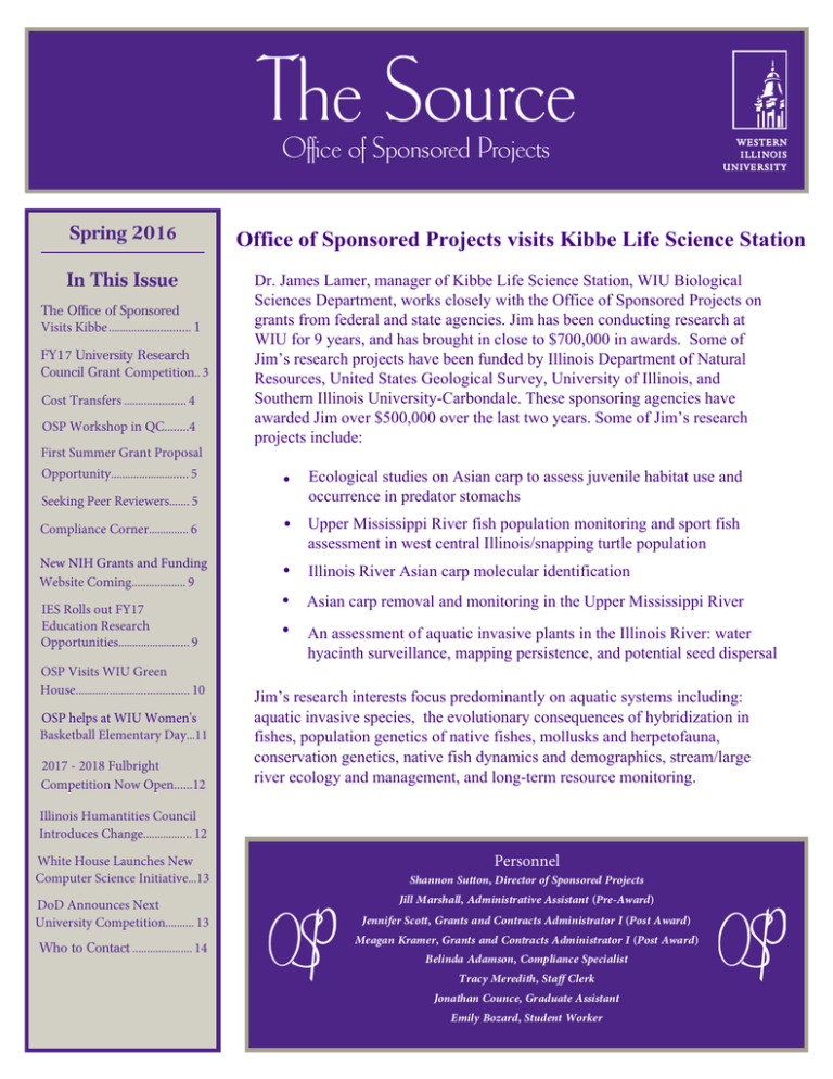 The Source Office of Sponsored Projects