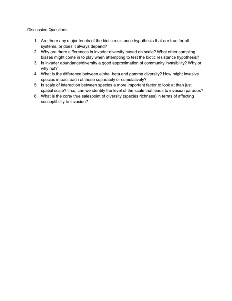 Discussion Questions Discussion Questions