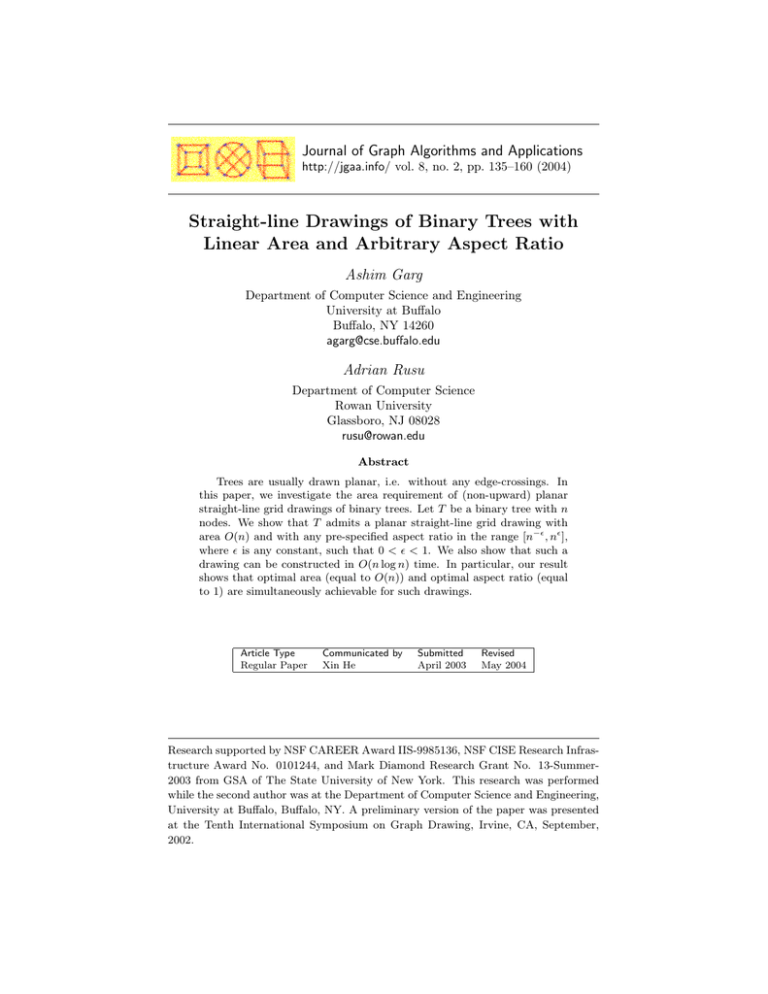 Straight-line Drawings of Binary Trees with Ashim Garg