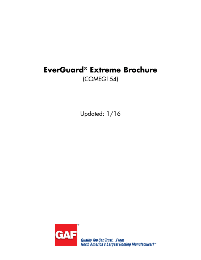 EverGuard Extreme Brochure (COMEG154)