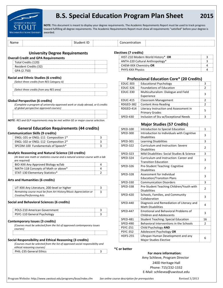 University Degree Requirements University Degree Requirements