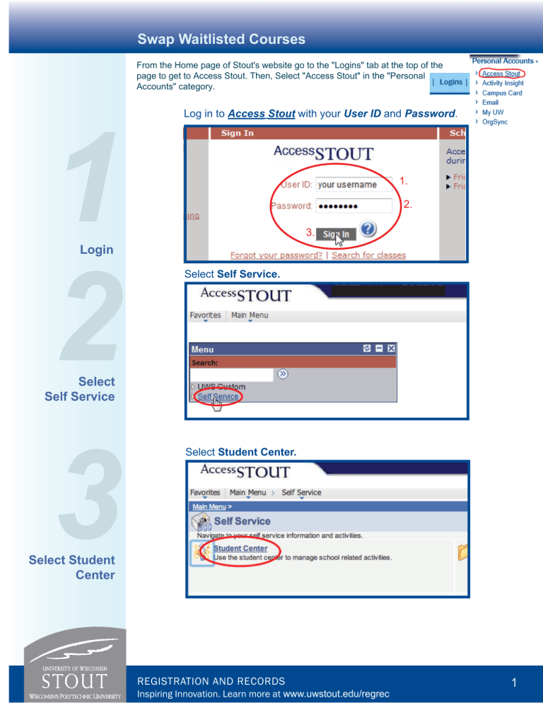 Swap Waitlisted Courses Swap Waitlisted Courses