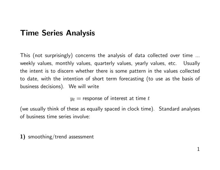 Time Series Analysis