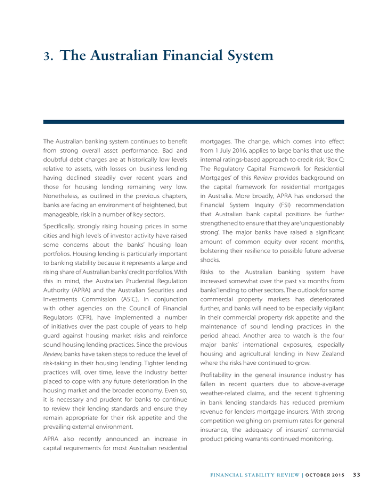 The Australian Financial System 3.