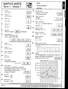- MATHIS MATE Sheet 4 Term