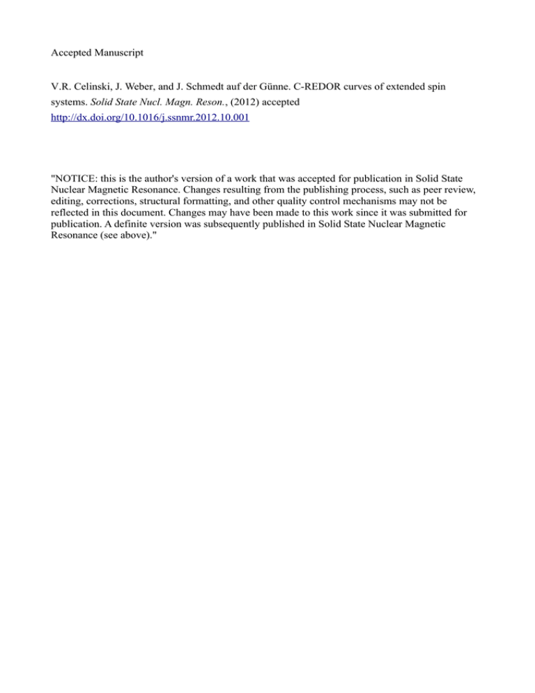 Accepted Manuscript Accepted Manuscript