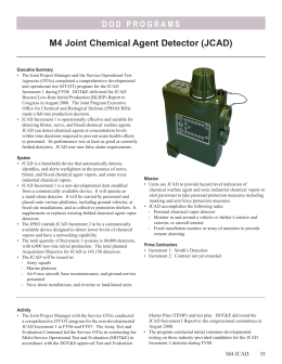 Joint Chemical Agent Detector (JCAD)