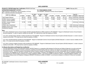 Air Force Distributed Common Ground Segment (AF DCGS)
