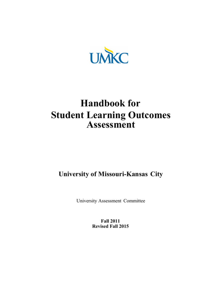 Handbook for Student Learning Outcomes Assessment