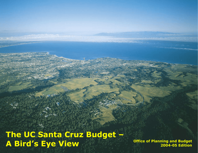 The UC Santa Cruz Budget – A Bird’s Eye View