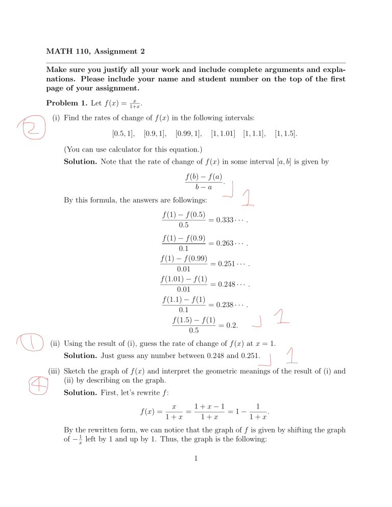 MATH 110 Assignment 2