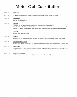 Sample Club Sports Constitution American University