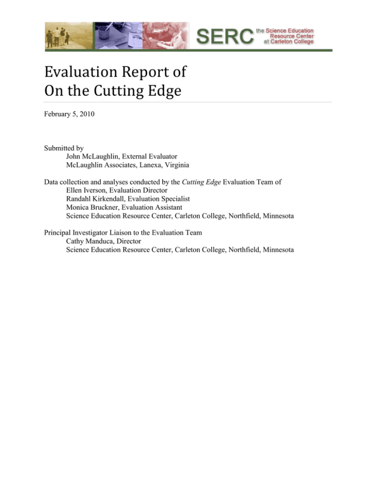 Evaluation Report of On the Cutting Edge