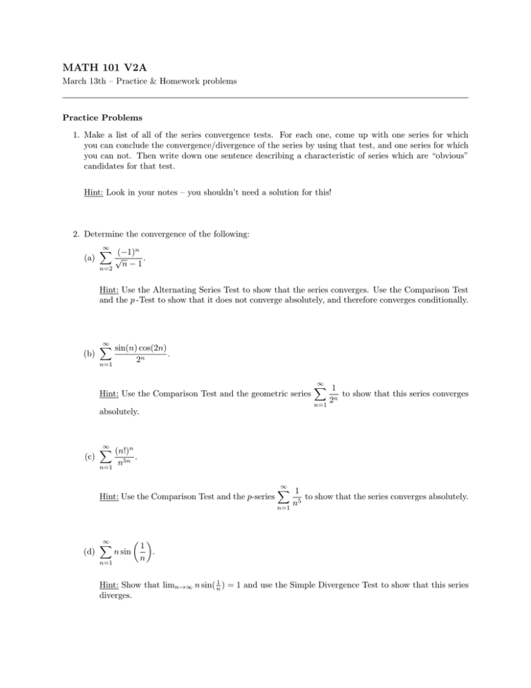 MATH 101 V2A