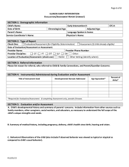 Sample IEP Assessment Request Letter